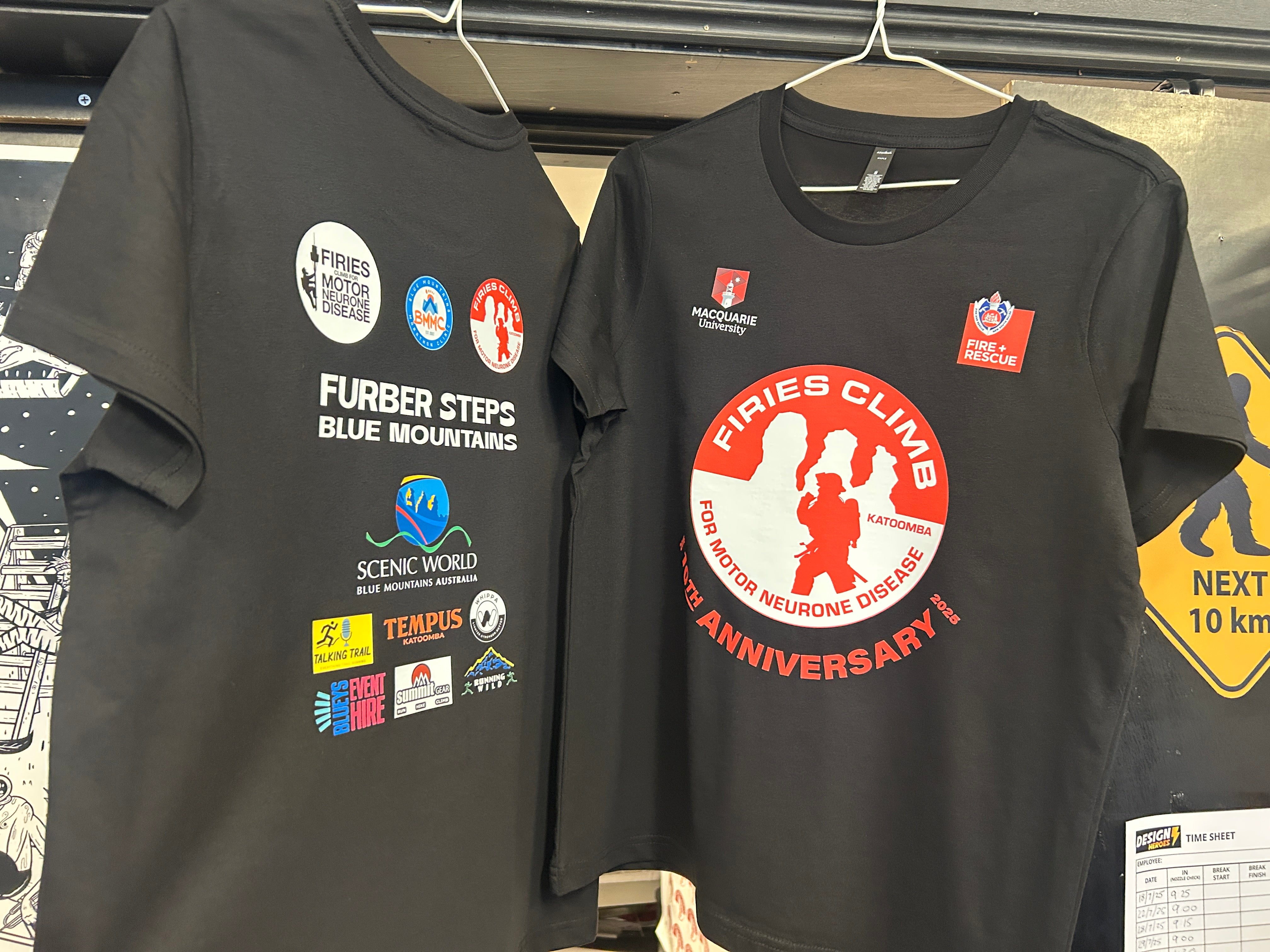 Firies Climb for MND - 2025 T-Shirt – Blue Mountains T-shirts